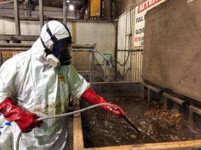 Caustic Tank Servicing and Neutralisation | Robowash